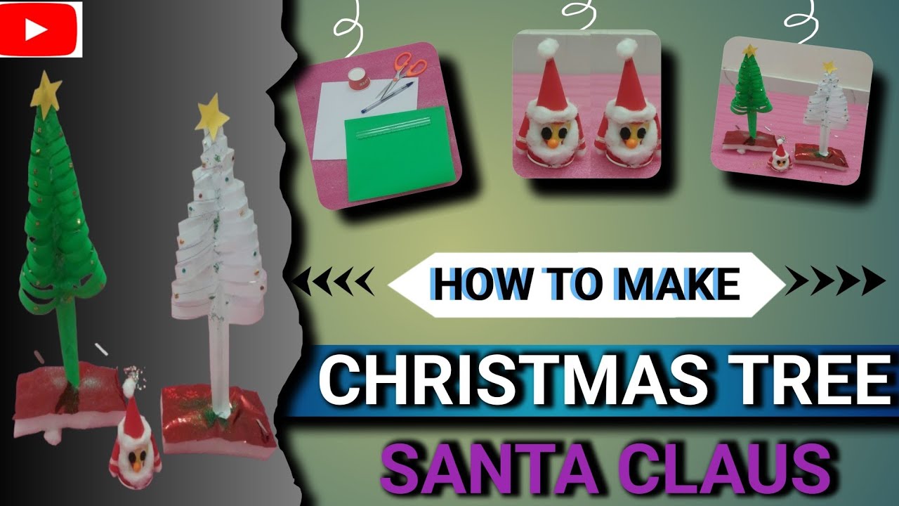 How To Make Santa Claus with Paper | How To Make Christmas 🎄 | Santa ...