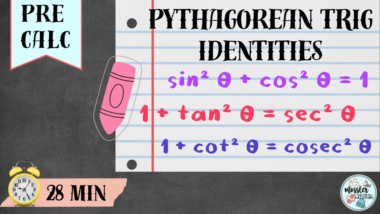 Pythagorean Trig Identities - YouTube