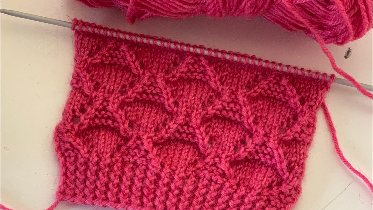 Beautiful Lace Knitting Pattern For Any Projects - YouTube