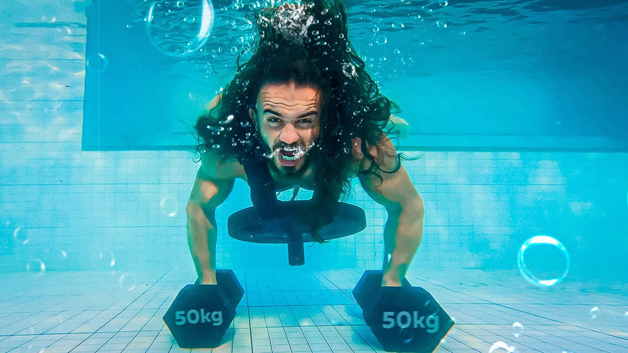 Underwater Push Up Battle | Crazy Bodybuilders VS Calisthenics - YouTube