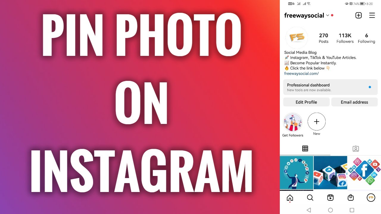How To Pin Photo On Instagram App - YouTube