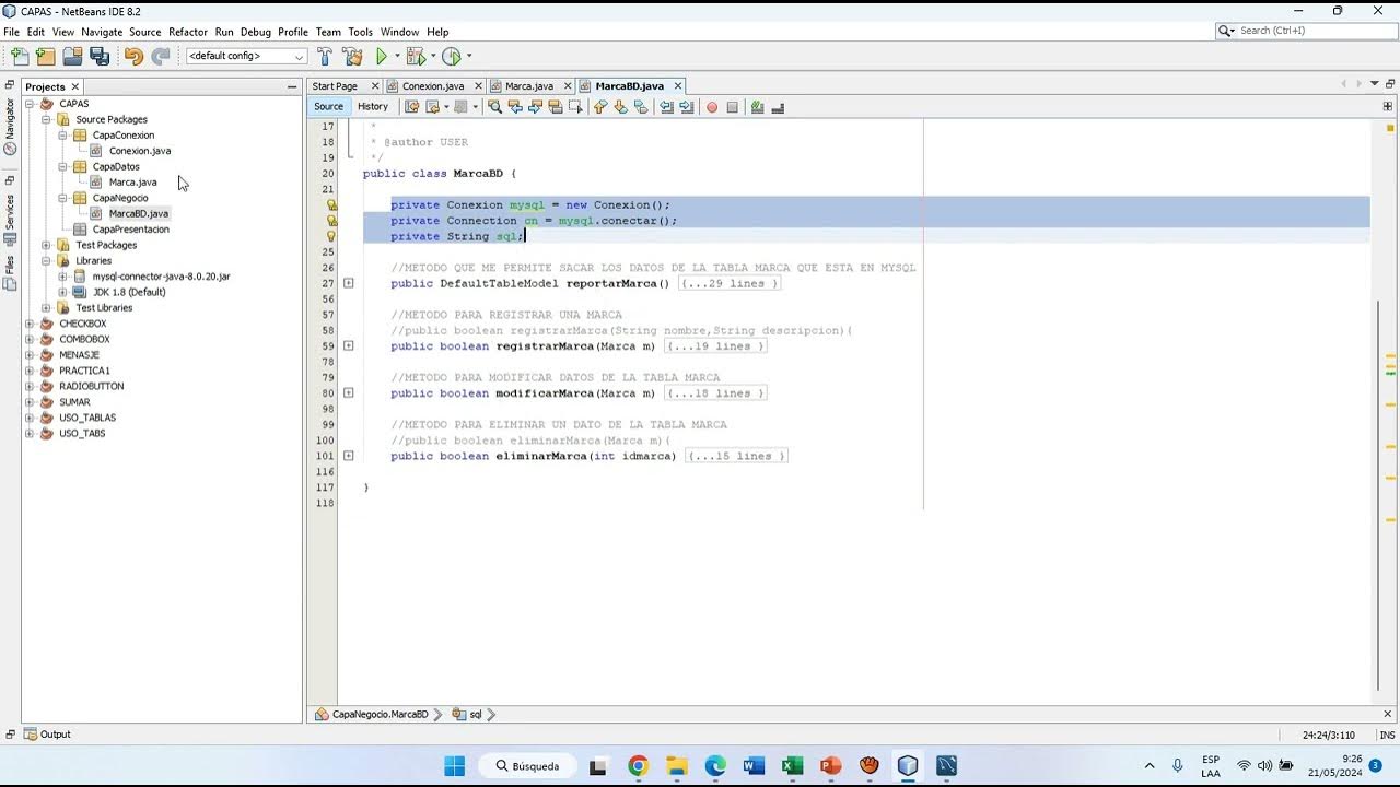 Java y NetBeans Clase 4 Programación en Capas PARTE VI CapaNegocio: Eliminar - YouTube