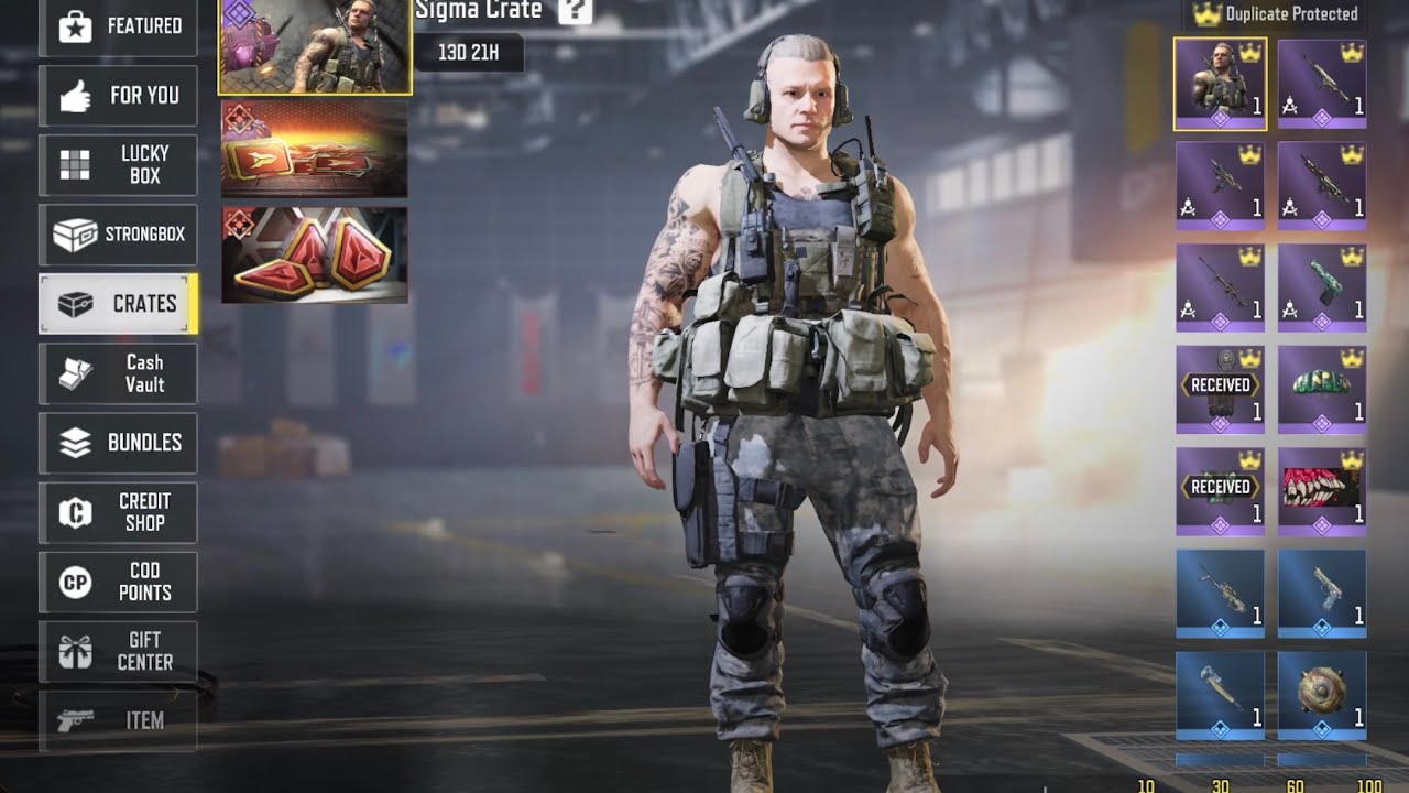 Sigma Crate Opening Codm | DRH Geometry - YouTube