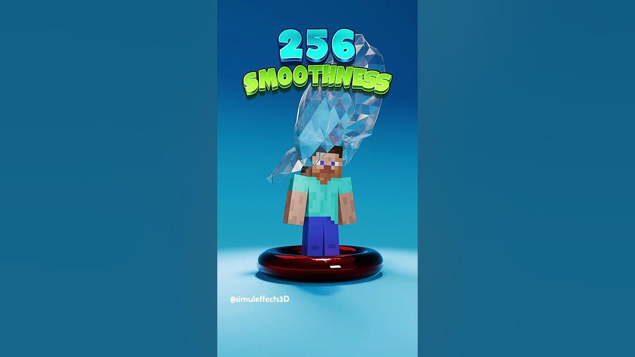 Blender 3D Cloth simulation Minecraft 🔥💣💥| #blender3danimation # ...