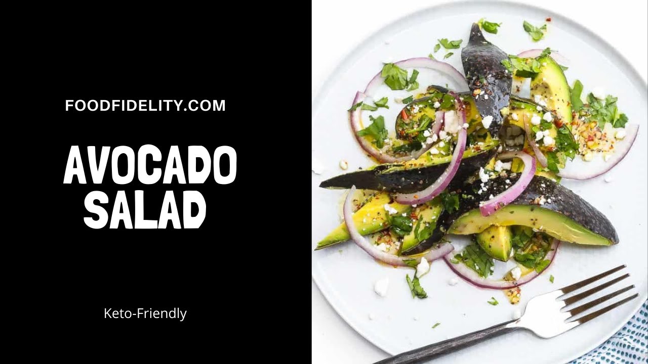 Keto Friendly Cuban Avocado Salad - YouTube