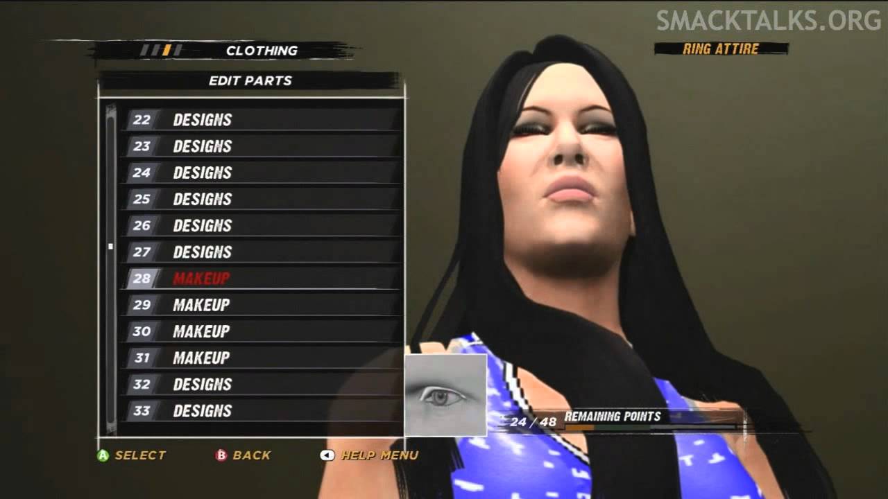 WWE '12 Chyna CAW Formula By RAIDA NGP & mikemay04 - YouTube