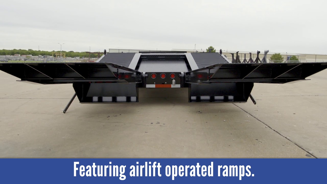 Interstate Trailers, 40DLA, Pneumatic Ramps - YouTube