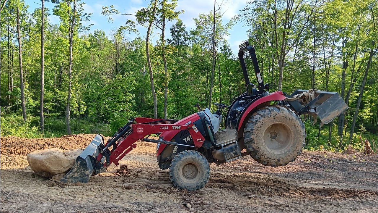 Pulling massive bolder uphill@MyWestVirginiaHomestead - YouTube