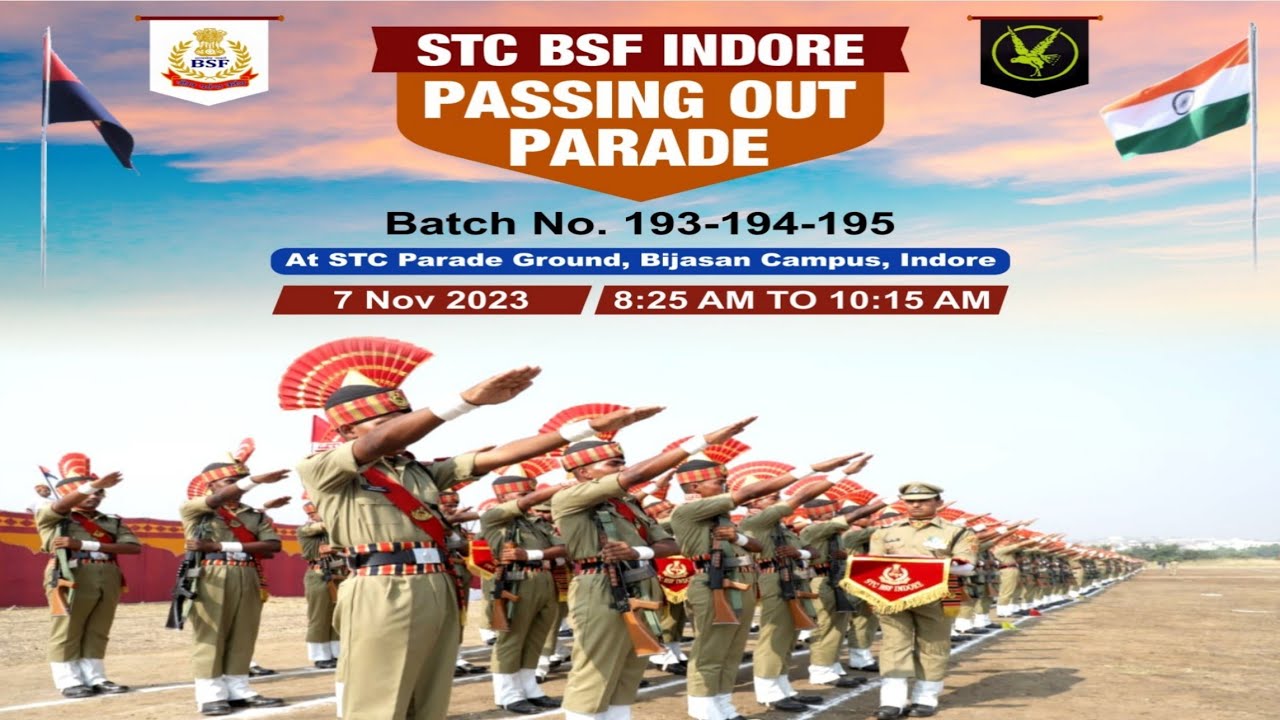 BSF STC Indore POP | Batch no. 193 , 194 & 195 - YouTube