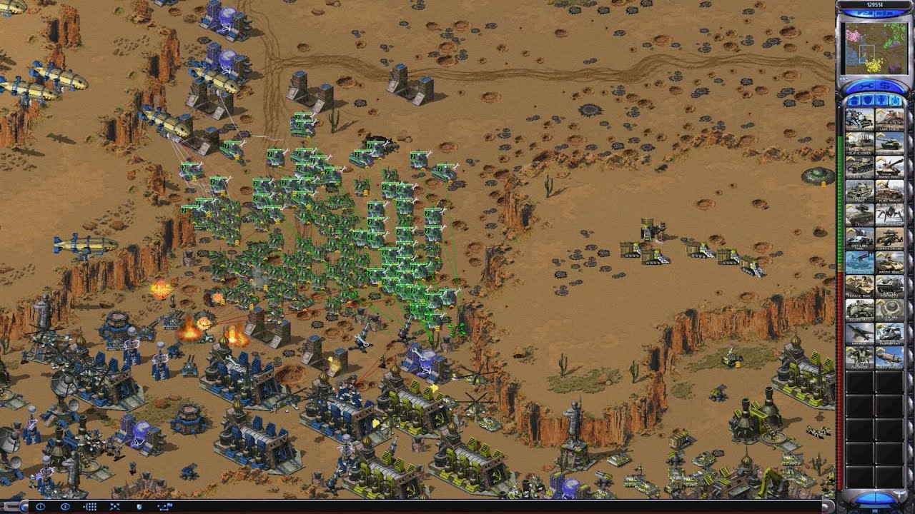 EP.356 : Red Alert 2 : Allied 2 vs 3 Soviet [Sedona Pass Map] Extra ...