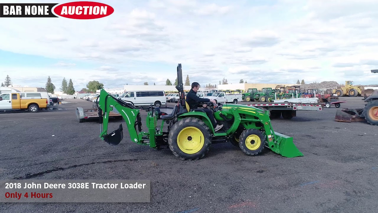 2018 John Deere 3038E Tractor Loader - YouTube