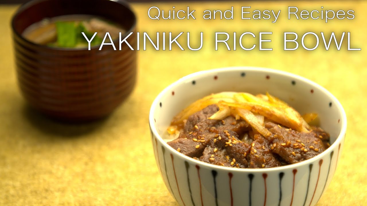 GREAT INGREDIENTS FROM JAPAN - Yakiniku Rice Bowl | Quick and Easy ...
