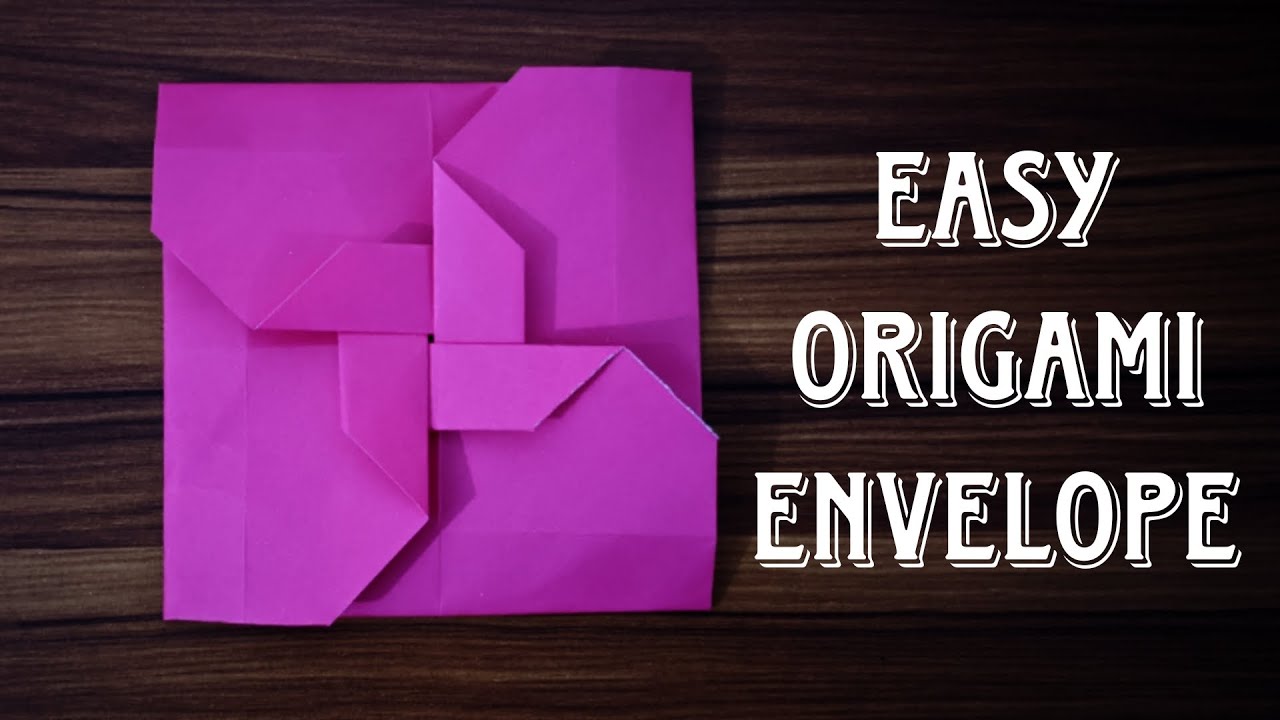 How to make an Easy Origami Envelope - YouTube
