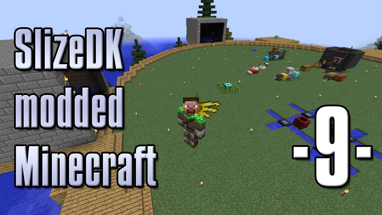 Dansk Minecraft - SlizeDK modpack #9 - Spawners, Creative flight og ...