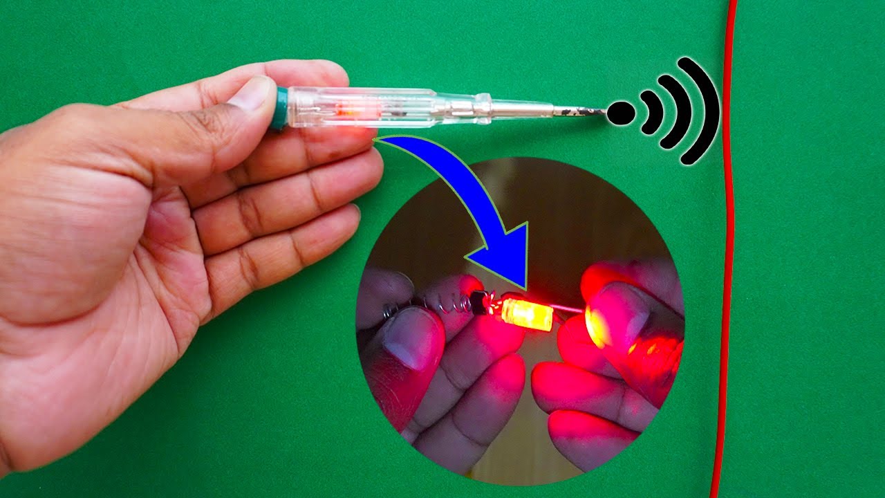 How To Make A Wireless Tester At Home | Wireless AC Current Detector ...