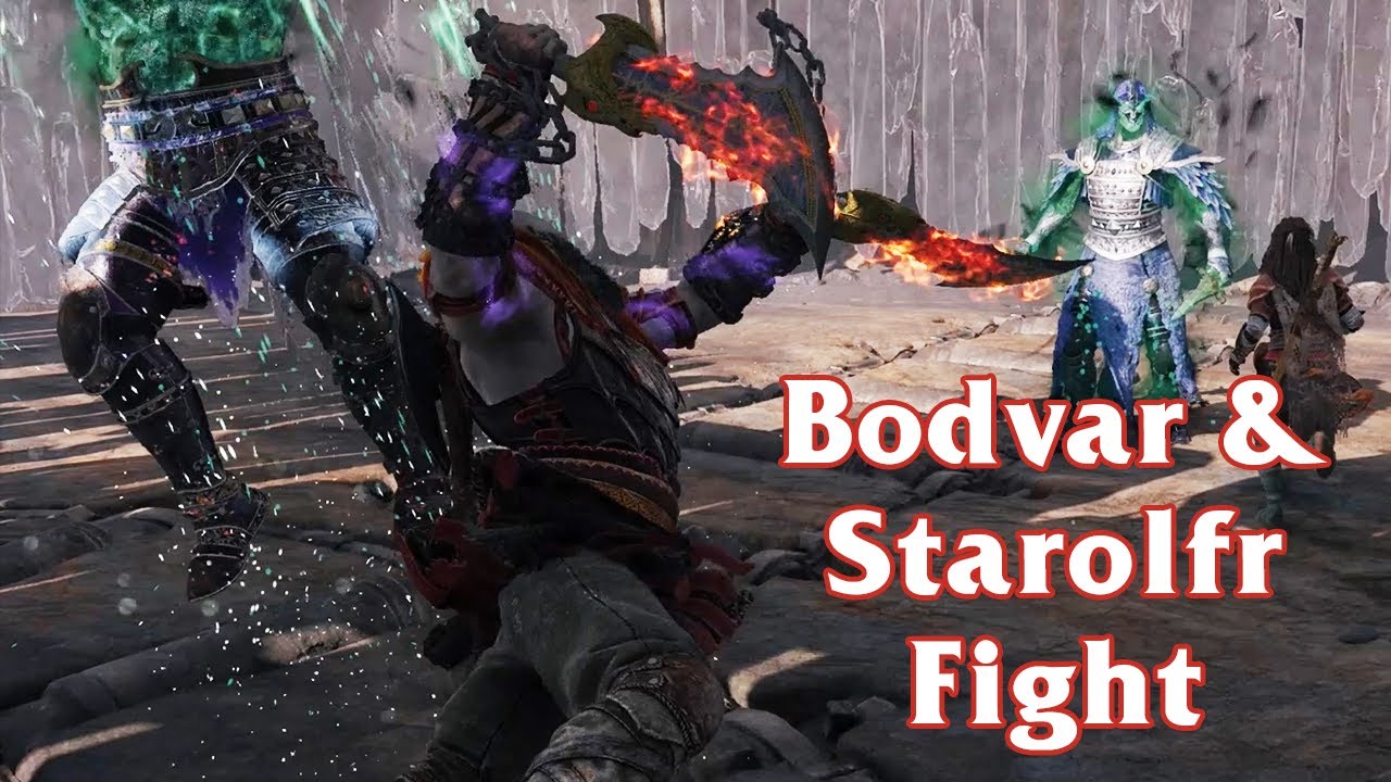 Bodvar and Starolfr Boss Fight in God of War Ragnarok - YouTube