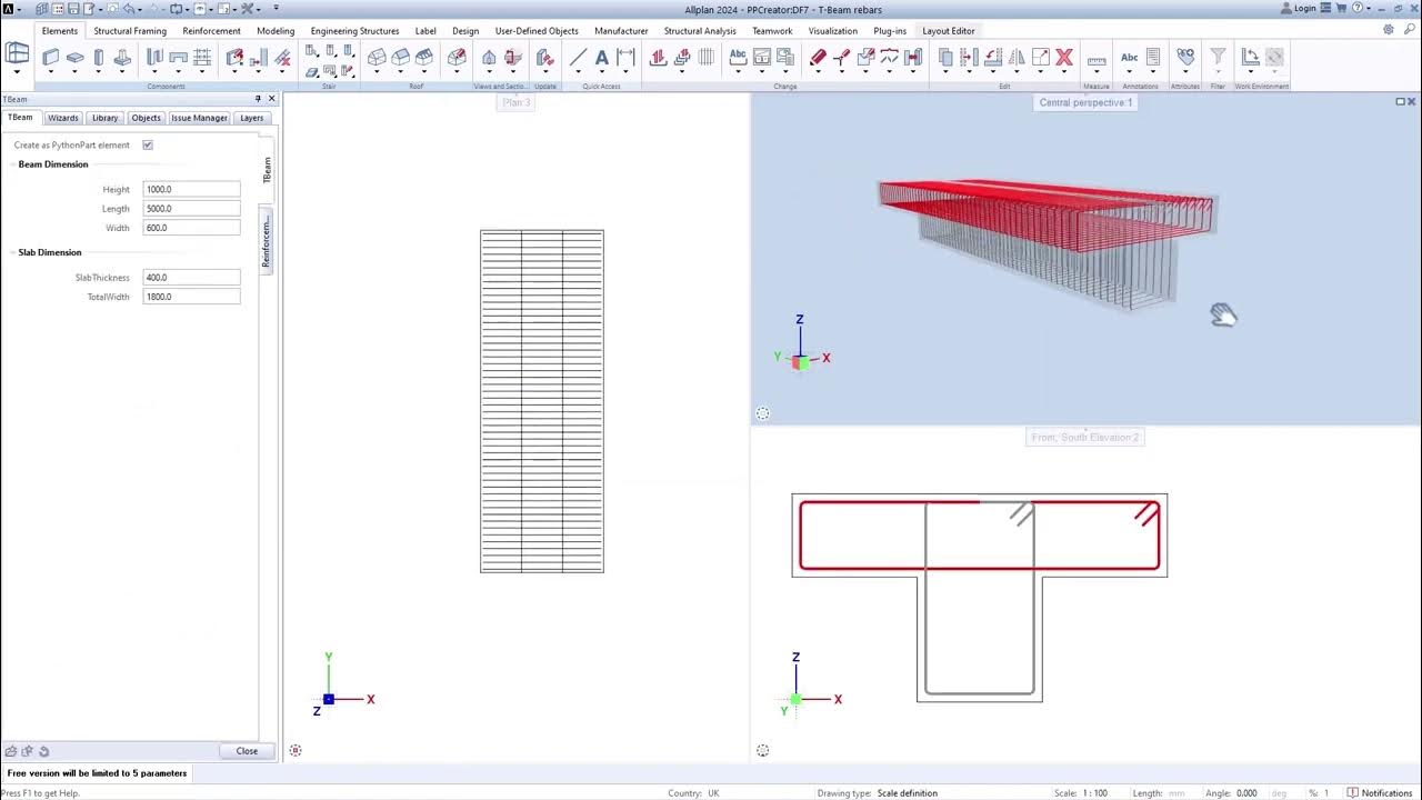 Allto Pythonparts Generator Creating Pythonparts From Parametric 3d Model To Rebar Detailing