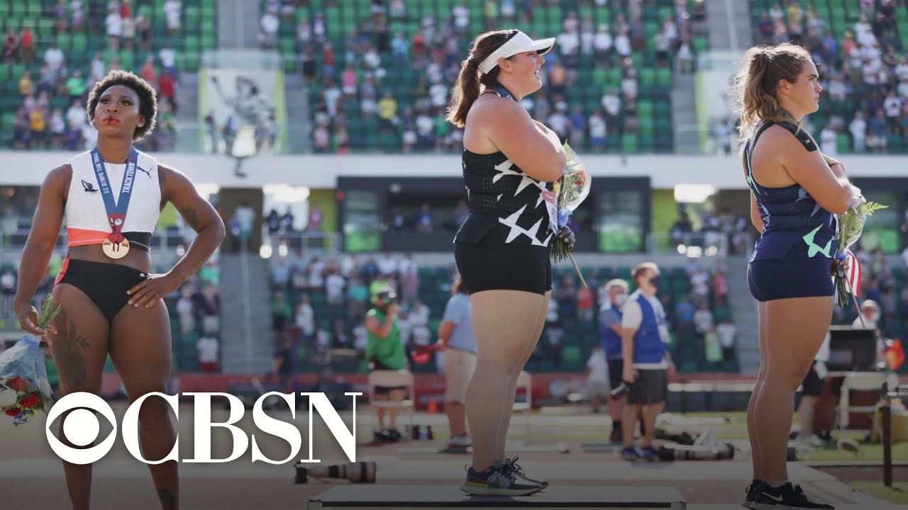 Gwen Berry responds to criticism after turning back to U.S. flag during ...