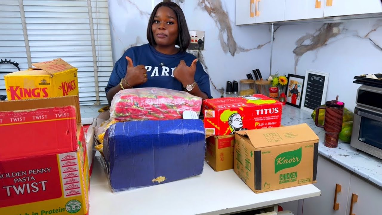 UNBOXING MY $285 (420,000 NAIRA) MARKET BULK PURCHASES / LAGOS MARKET ...