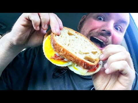 Brandon's Sampler Platter: Dunkin, Sourdough Breakfast Sandwich - YouTube