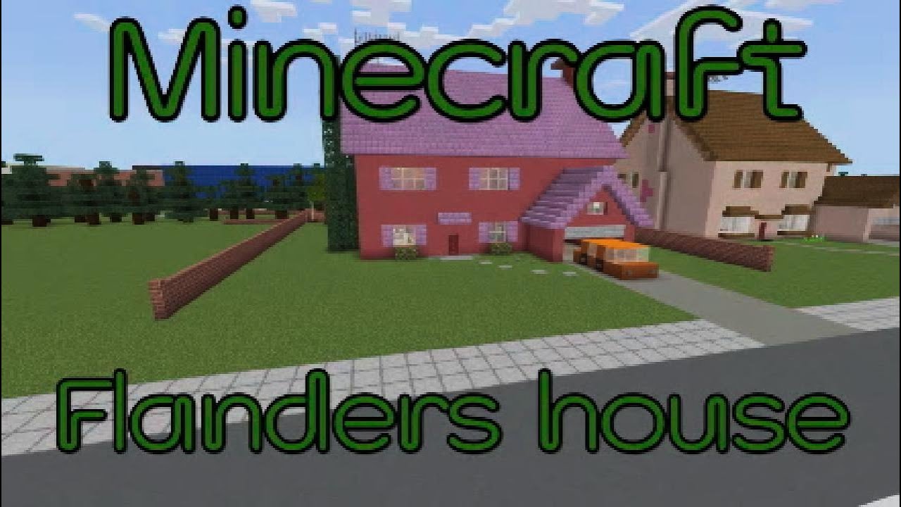minecraft the simpsons flanders house tour - YouTube