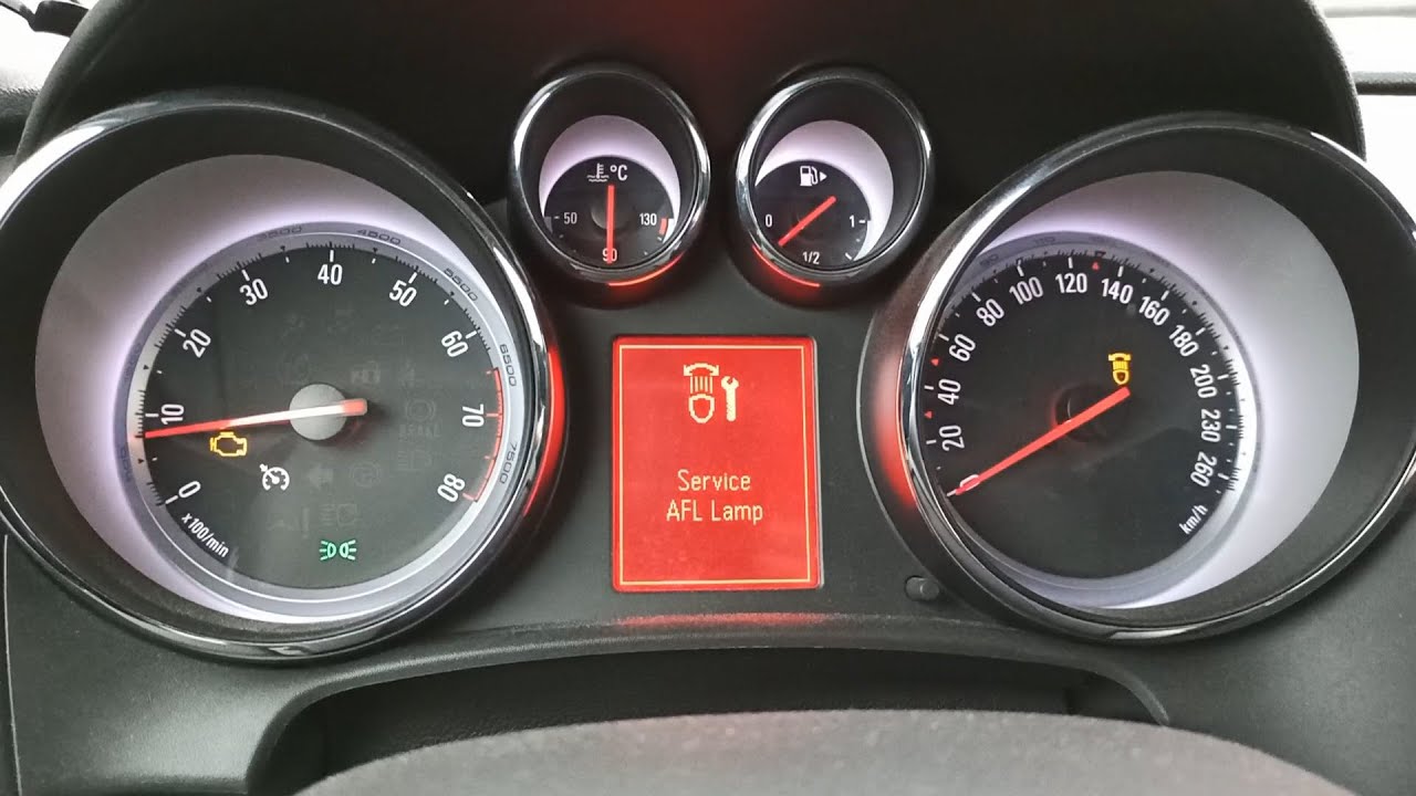 Repair Afl Service Lamp Opel Astra J - YouTube