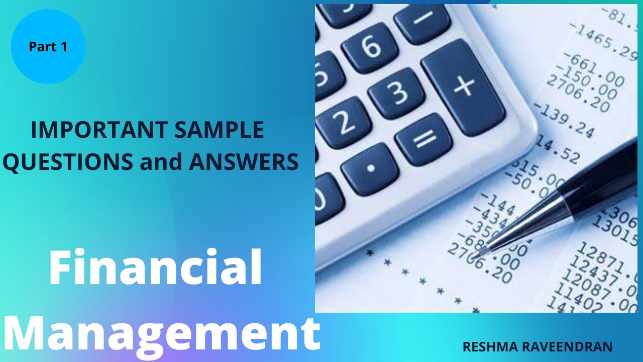 Important sample questions of Financial Management - YouTube