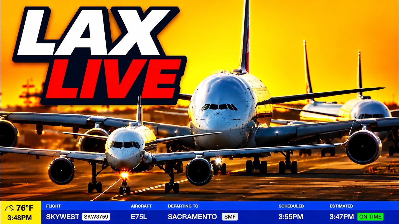 🔴LIVE LOS ANGELES (LAX) AIRPORT ACTION! (February 5th, 2026) - YouTube