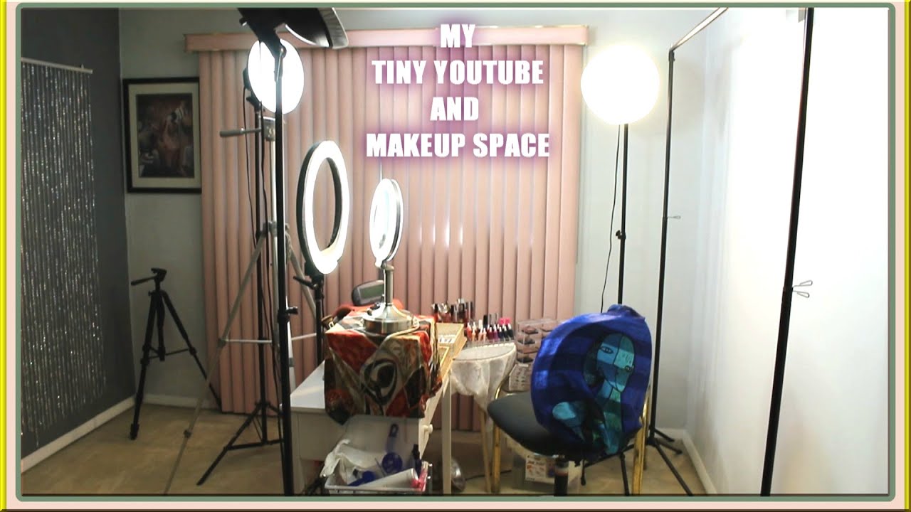 MY TINY YOUTUBE RECORDING SPACE AND MAKEUP STATION NeziNapps - YouTube