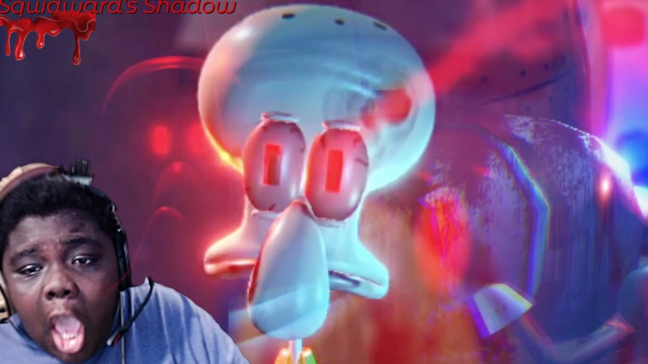 Hunted down by squidward tentacles save me!!!! [Squidward's shadow ...