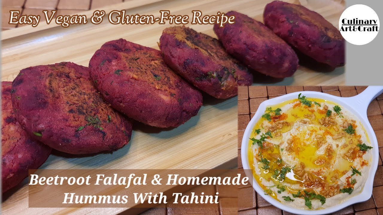 Beetroot Falafel & Homemade Hummus With Tahini | Beetroot Falafel ...
