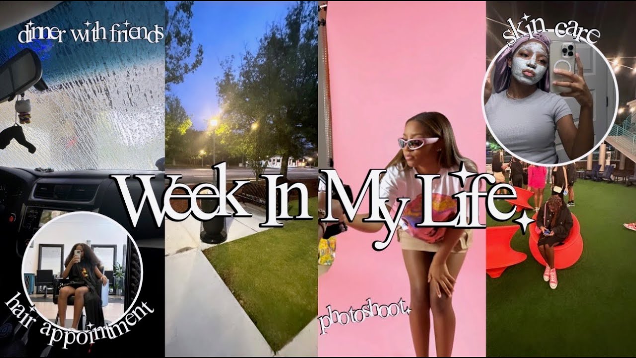 WEEK IN MY LIFE|work, photoshoot, hair appointment, skin care, etc ...