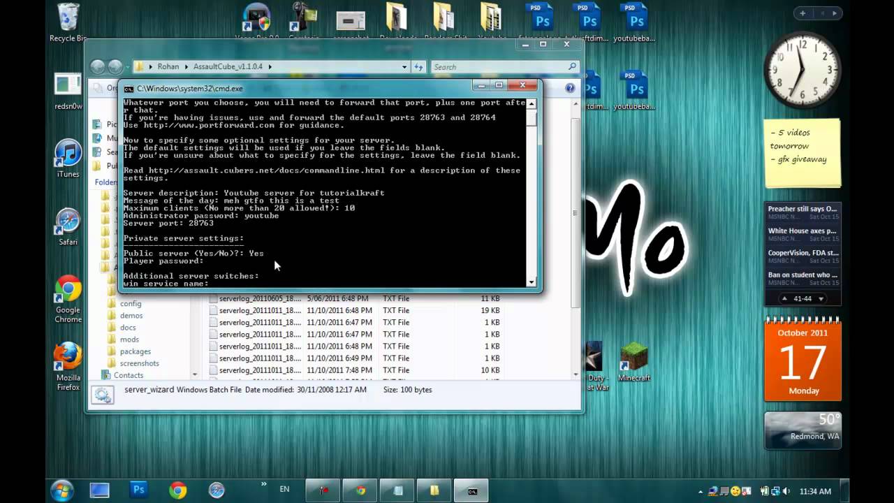 Assaultcube Server Setup Tutorial - YouTube
