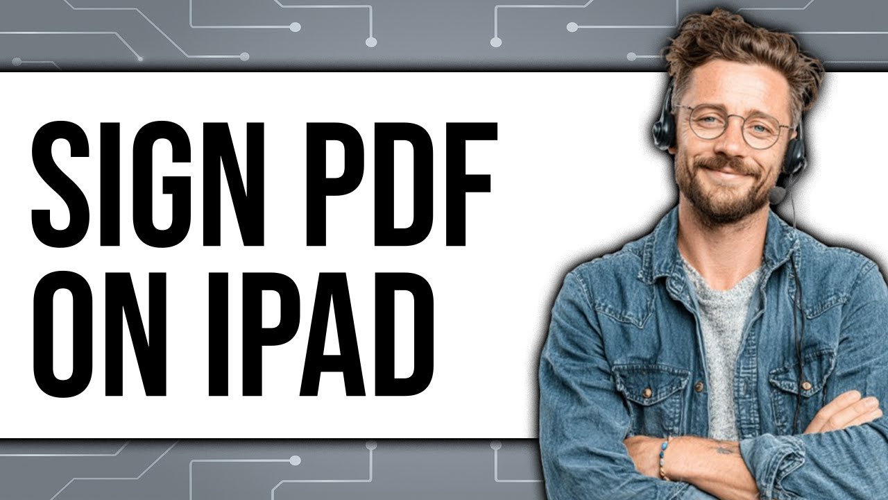 How to Sign PDF on iPad - YouTube