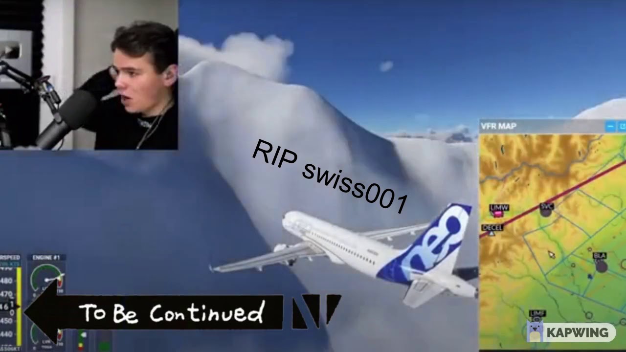 To be continued... swiss001 crashes into a mountain - YouTube