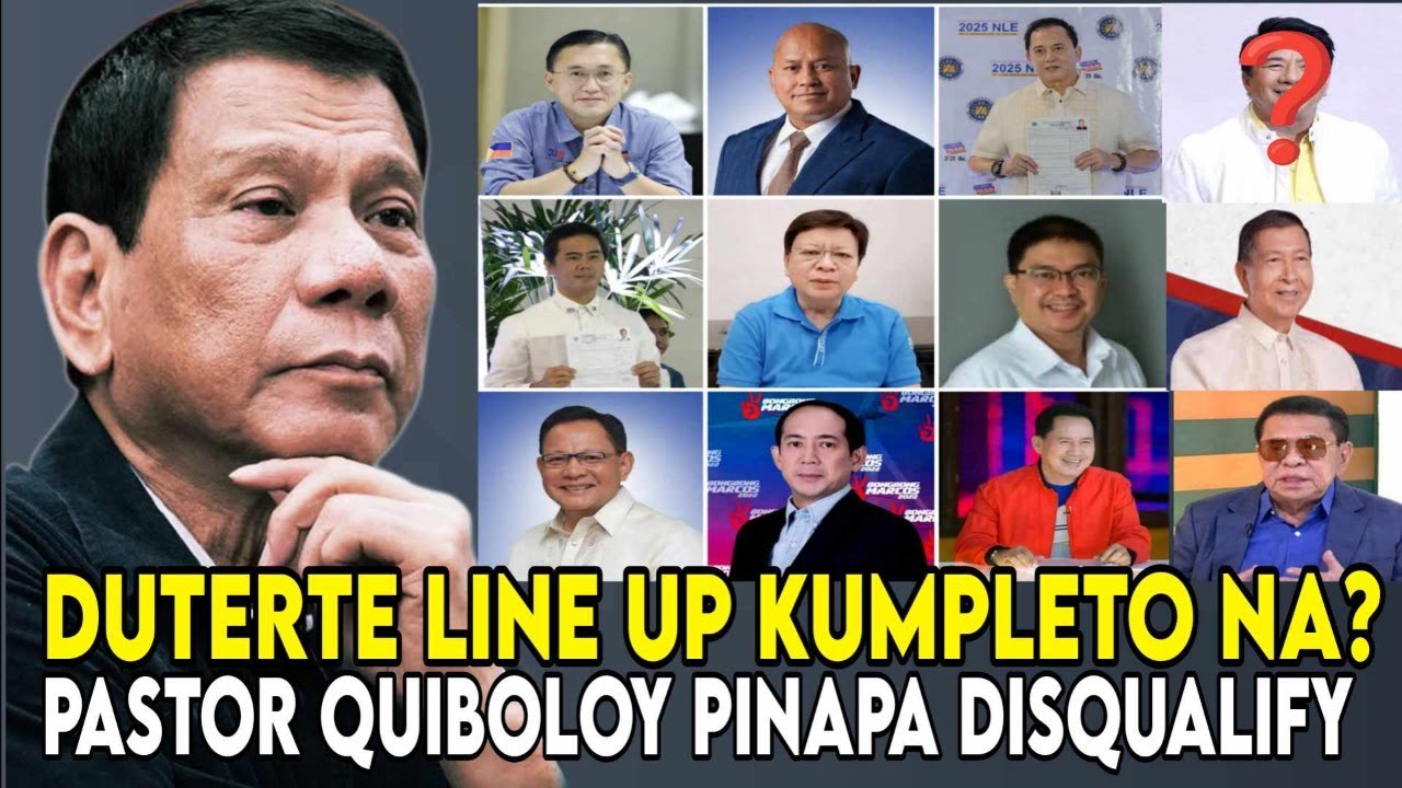 DUTERTE LINE UP/QUIMBO/ROMUALDEZ/MARCOS/PASTOR QUIBOLOY - YouTube