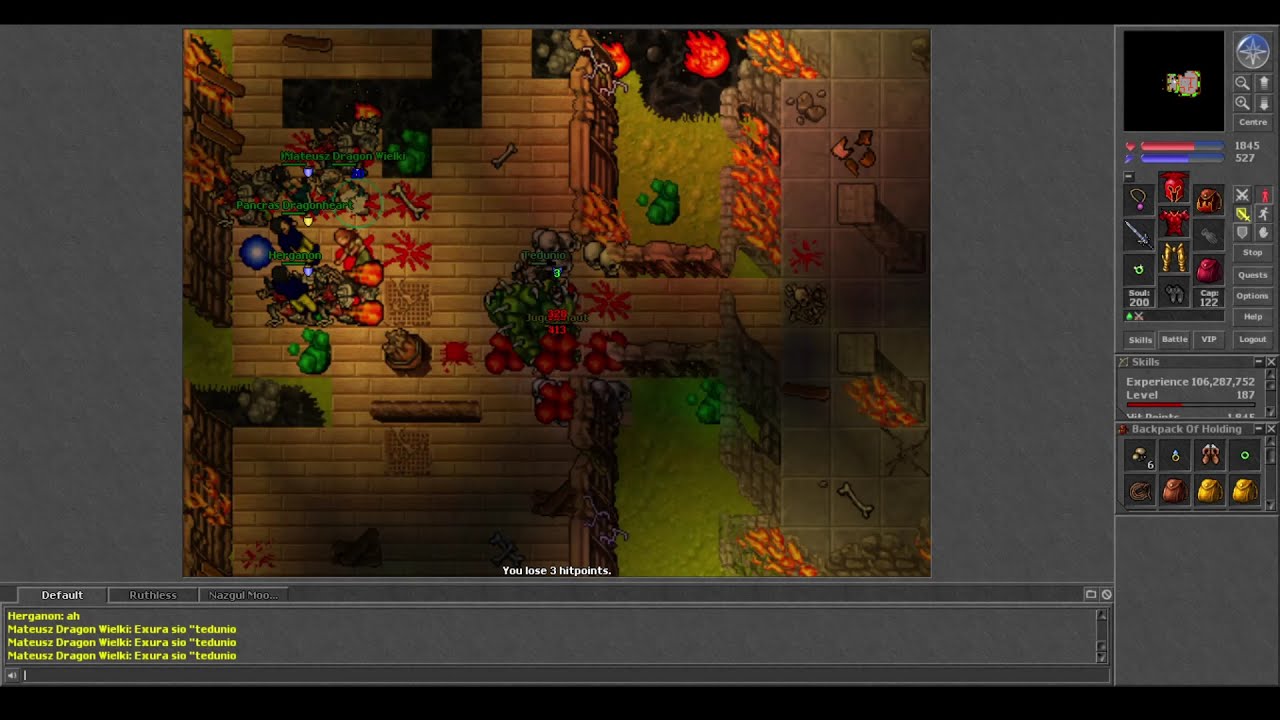Old Tibia - MATEUSZ DRAGON WIELKI and Team hunting JUGGERNAUT for the ...