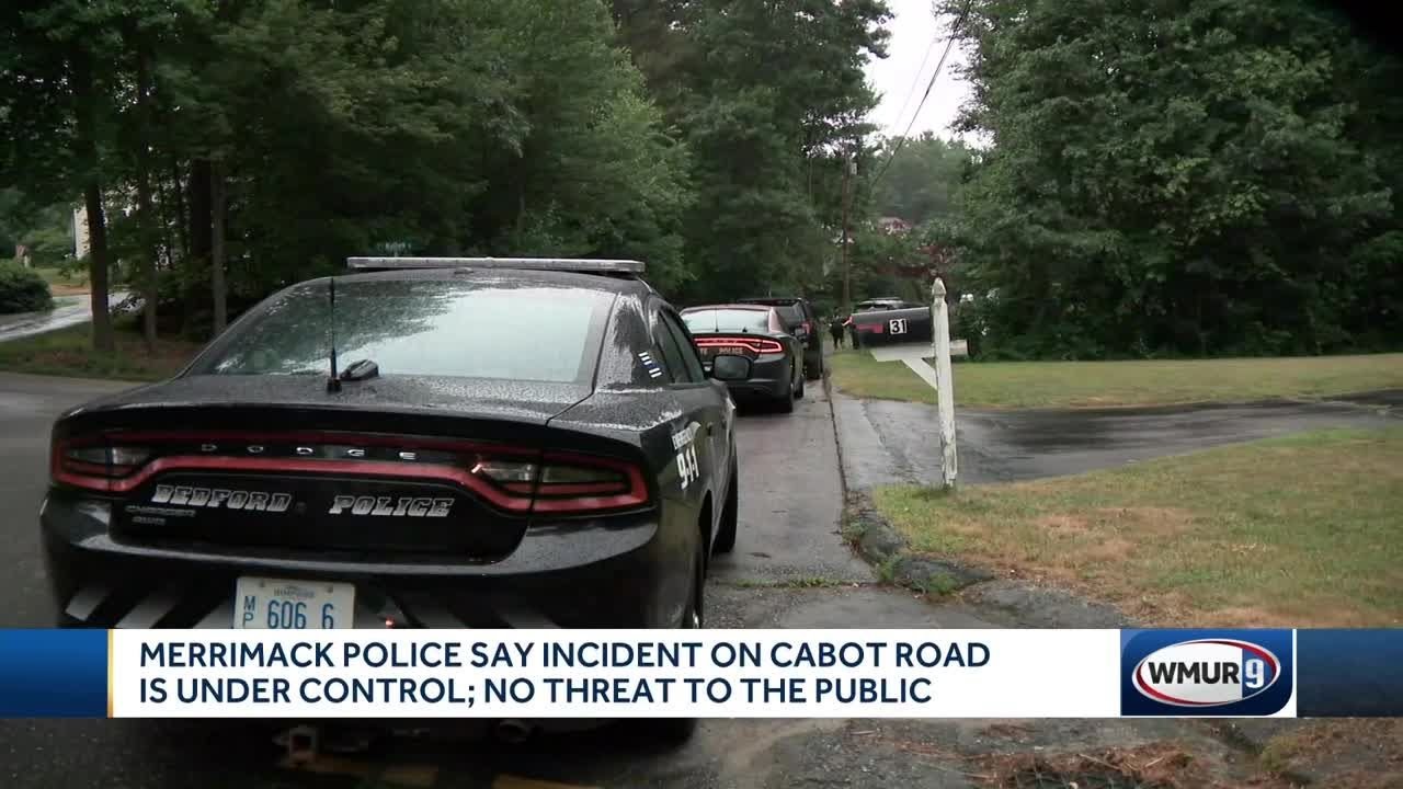 Merrimack police say incident on Cabot Road is under control; no threat ...