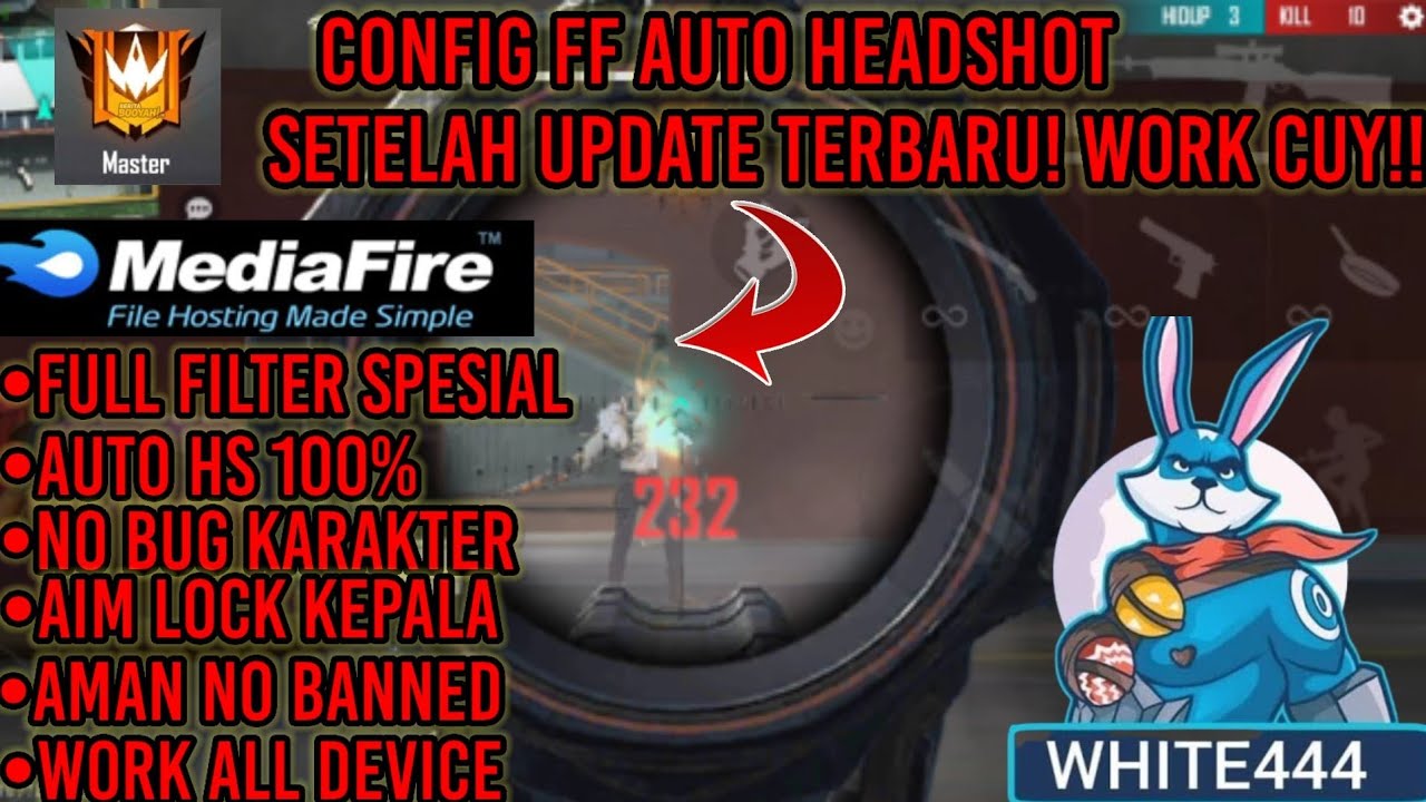 INI YANG KALIAN CARI GAMPANG HEADSHOT UPDATE CONFIG AUTO HEADSHOT FF 2022 ANTI BANNED FREE FIRE ...