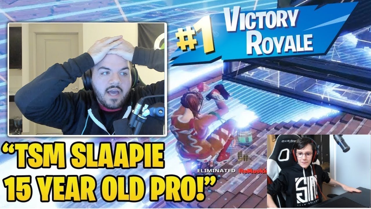 TSM Slappie, 15 Years Old, Kills CouRageJD in Fortnite Match - YouTube