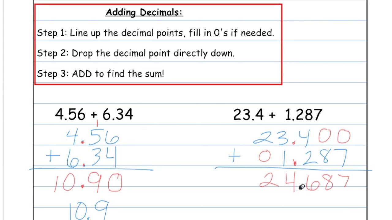 Add Subtract Decimals YouTube add-subtract-decimals-youtube
