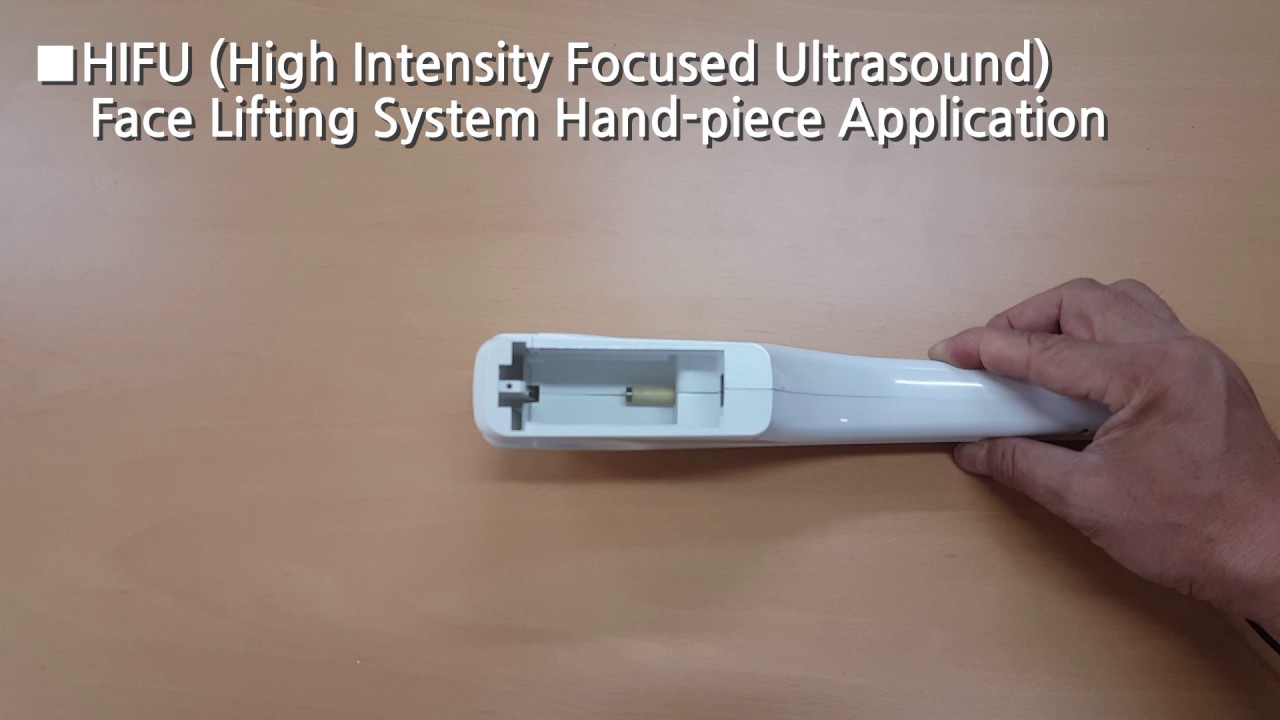 HIFU (High Intensity Focused Ultrasound) Hand-piece Application - YouTube