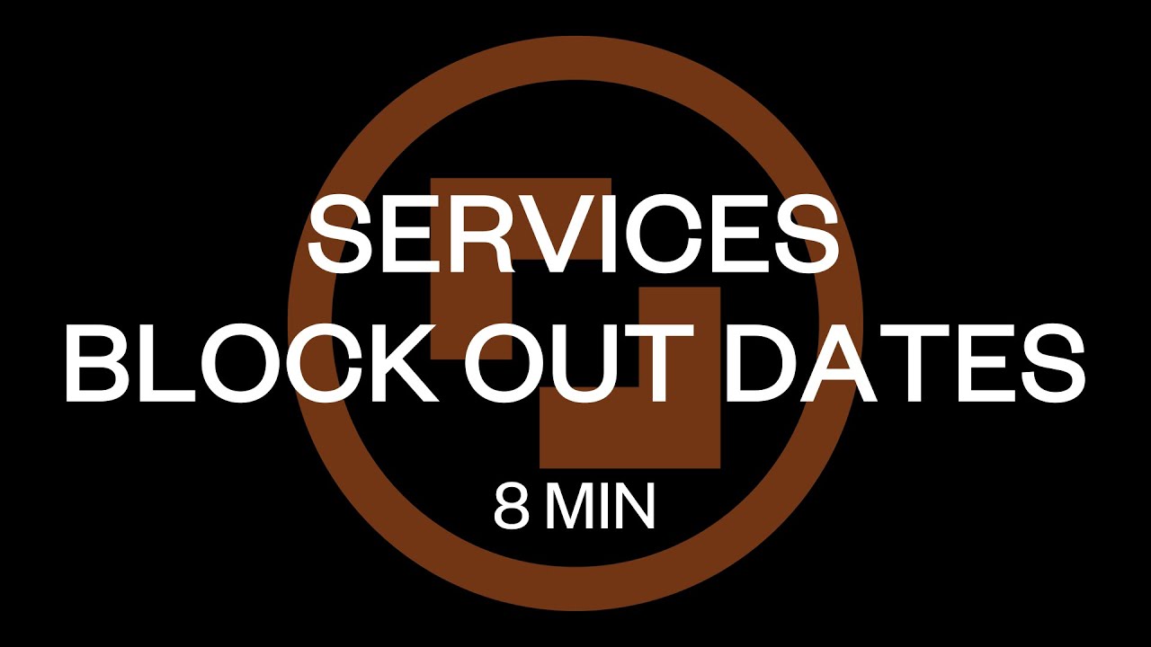 Add Block Out Dates and Scheduling Preferences in Services (PCO) - YouTube