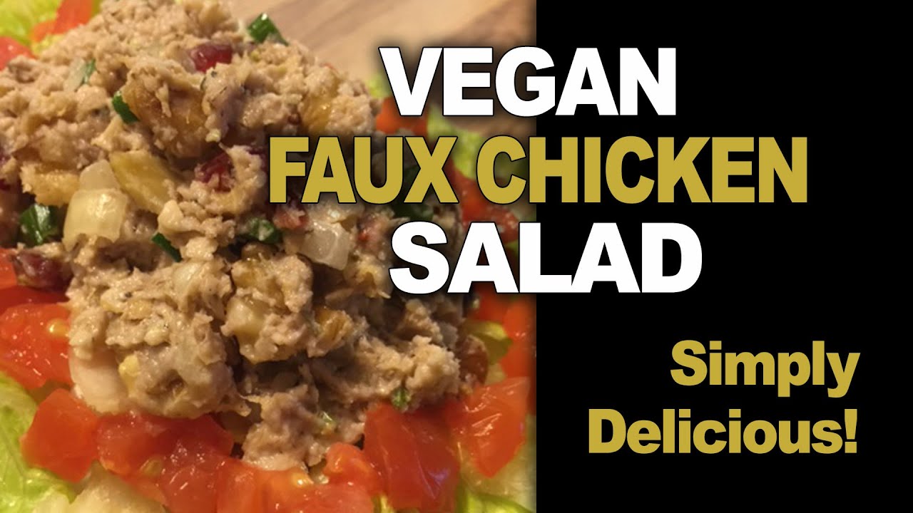 Vegan "Faux Chicken" Salad - Alkaline Vegan Recipe - YouTube