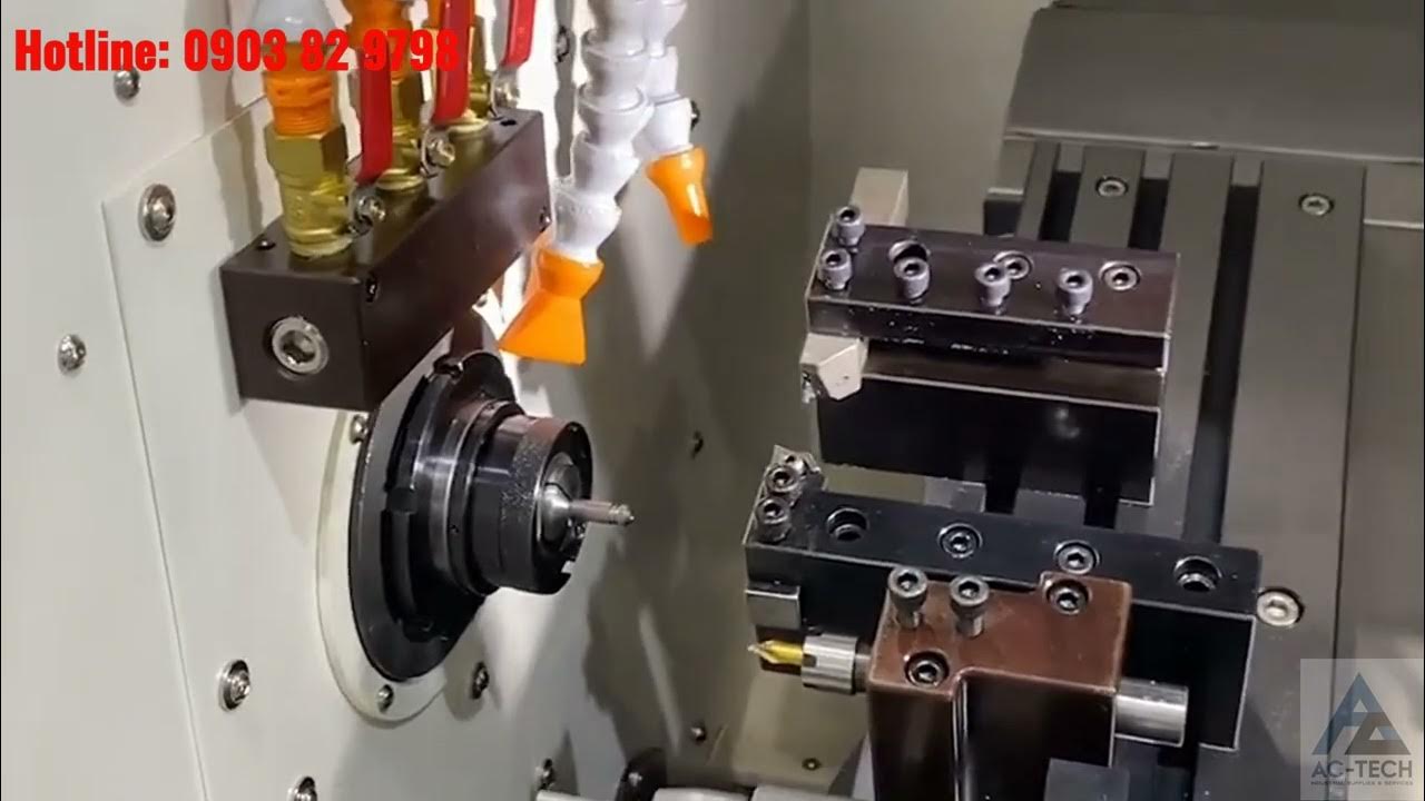 Máy tiện CNC loại nhỏ HC 20N (CNC Lathe with back side auto loading unloading device) - YouTube
