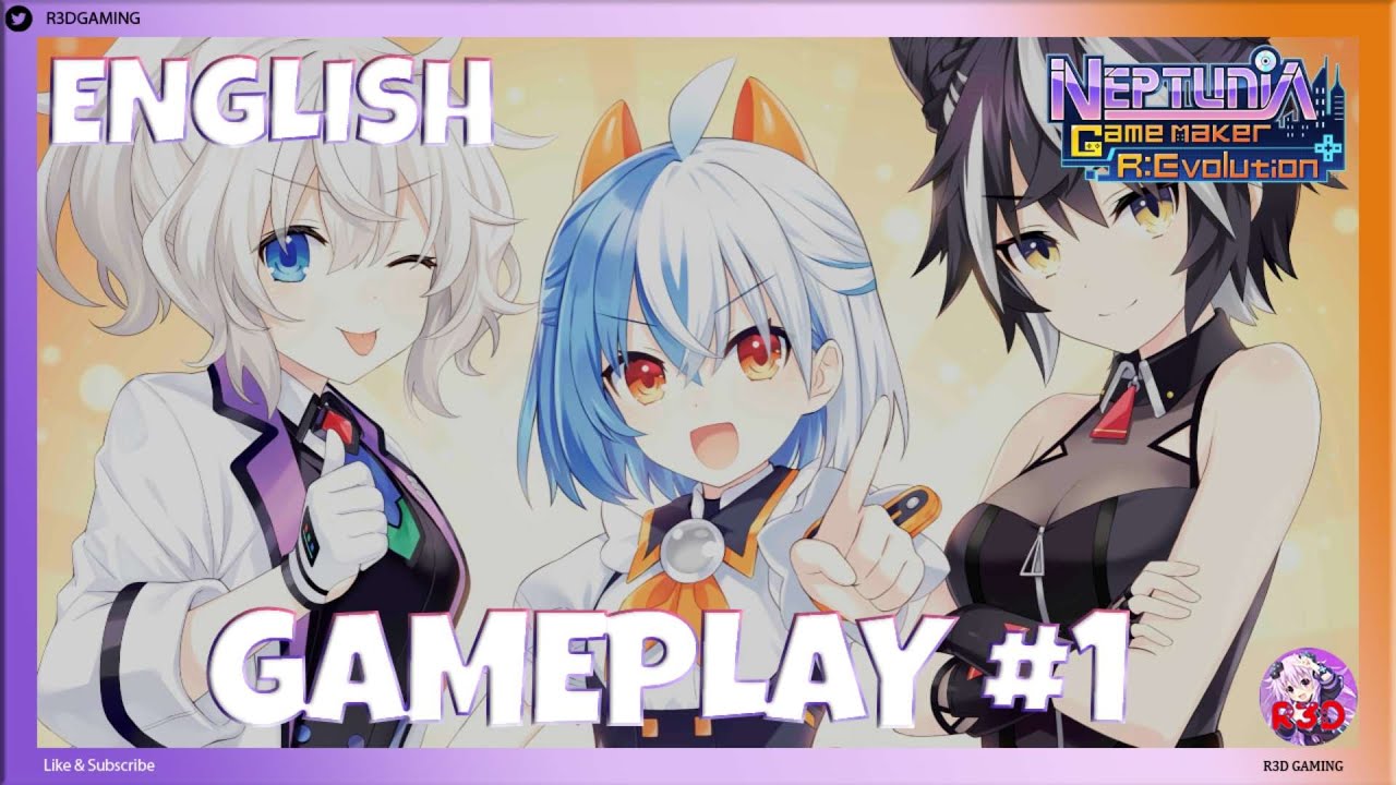 Neptunia Game Maker R:Evolution Making Games with the Goddesses! (Part 1) PS5 Gameplay + Story ...