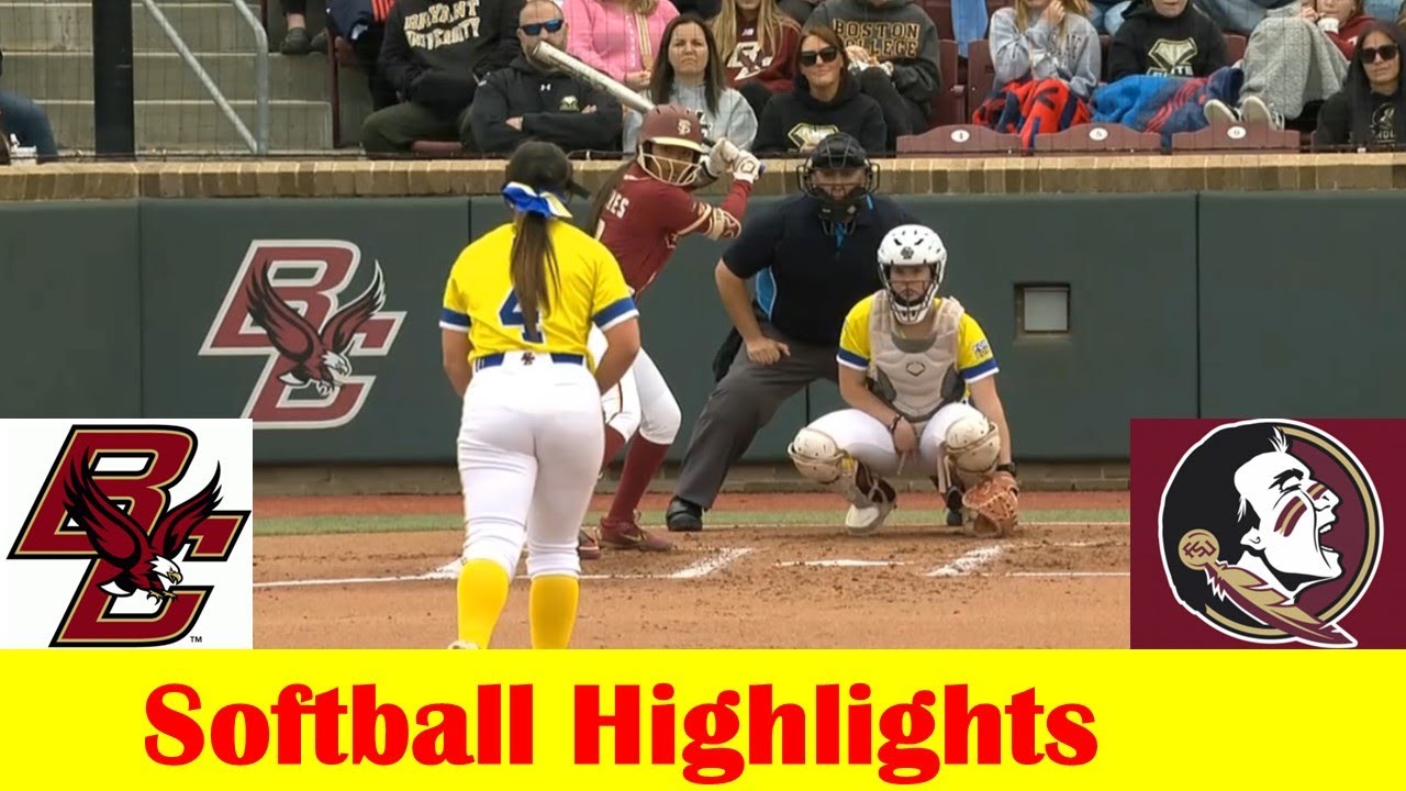#18 Florida State vs Boston College Softball Game 1 Highlights, April ...