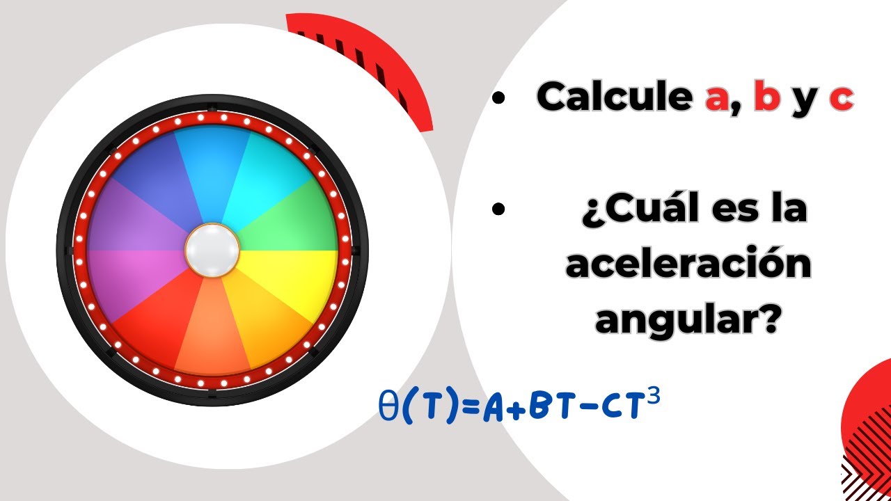 Problema 9.7 Física Universitaria - Calcule a, b y c ¿Cuál es la aceleración angular? - YouTube