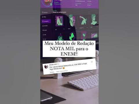 Encaixa em QUALQUER TEMA! Modelo de Redação NOTA 1000 para o ENEM #enem ...