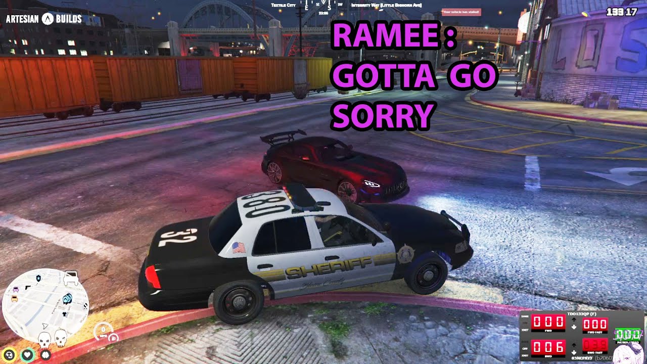 Cop Claire Ran INTO RAMEE | GTA 5 Cop Claire Ramee - YouTube